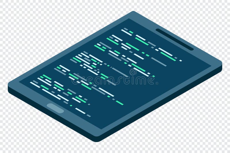 Isometric Tablet. Simple Flat Isometric Tablet. Tablet Device Isometric ...