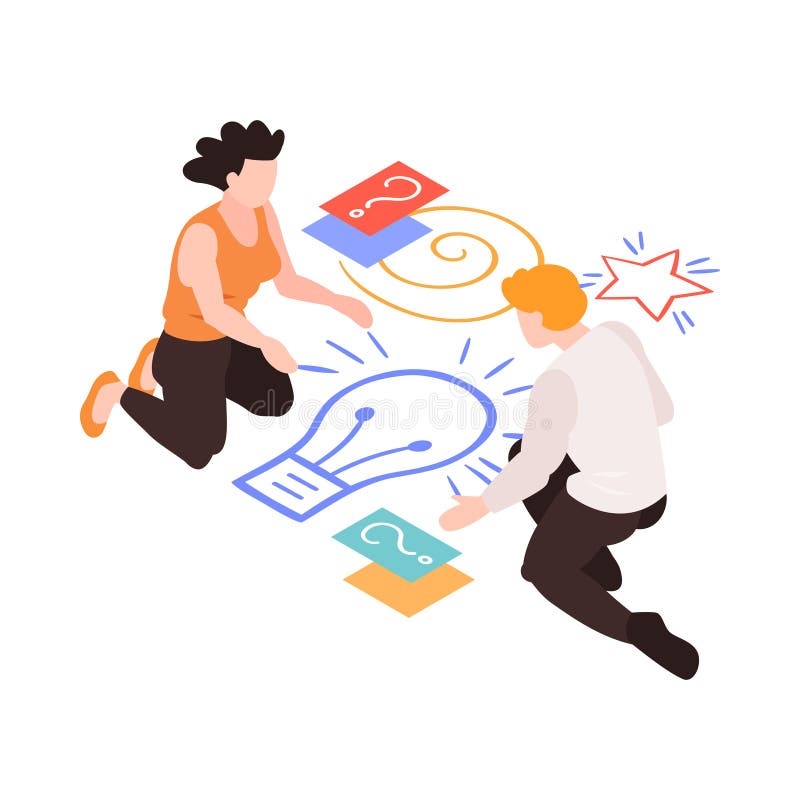 Isometric Teamwork Concept stock vector. Illustration of idea - 259044679 Isometric Teamwork Concept stock vector. Illustration of idea - 259044679
