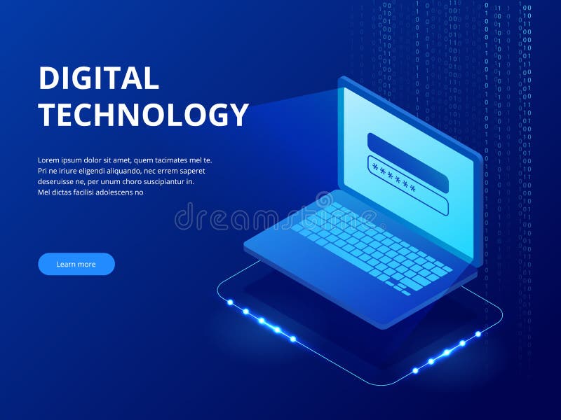 Hi-tech Processing Illustration Stock Vector - Illustration of infinity, circles: 17429064