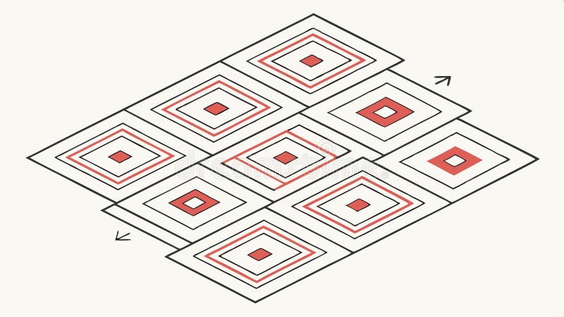 Isometric Tile Pattern Abstract Geometric Design Texture Element Vector Design Generative AI ...