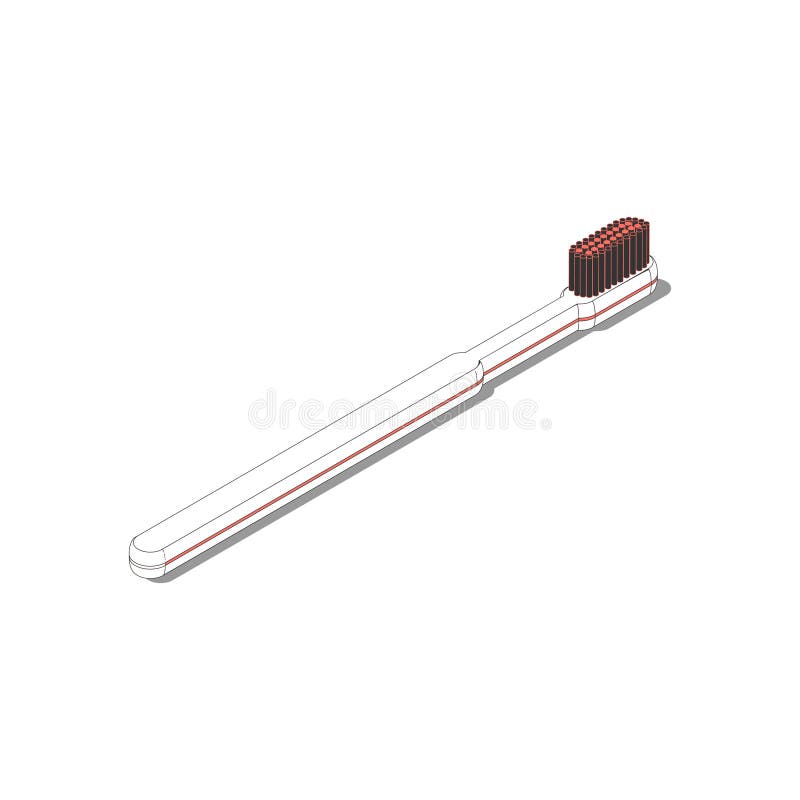 Isometric Toothbrush Icon stock vector. Illustration of whitening ...