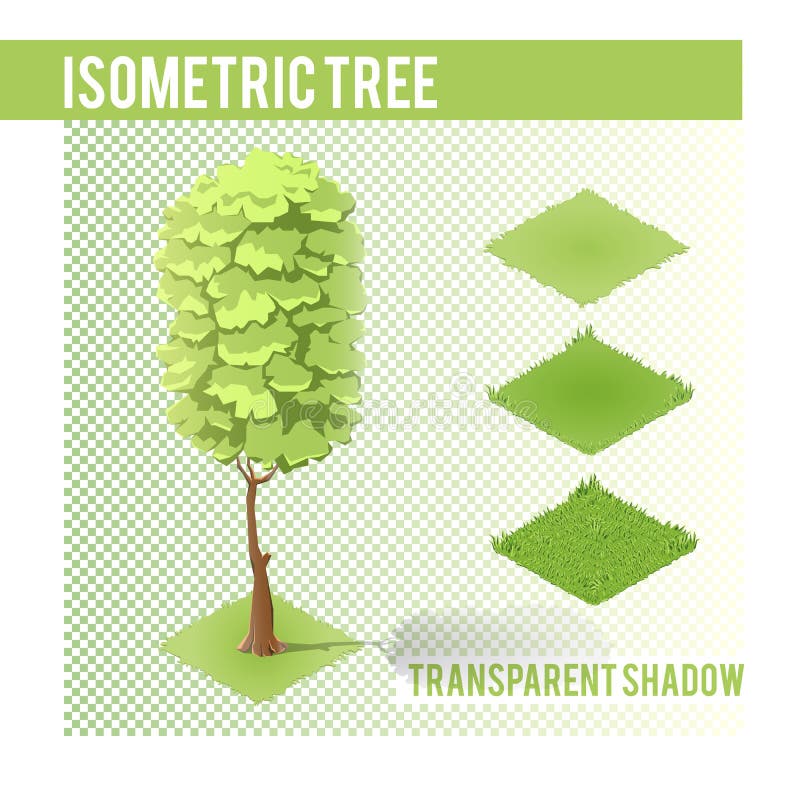 Isometric Tree 002 stock illustration. Illustration of covering - 66007533