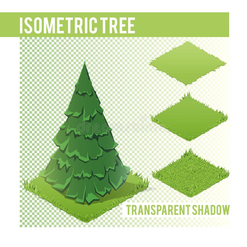 Isometric Tree 003 stock vector. Illustration of covering - 66500037