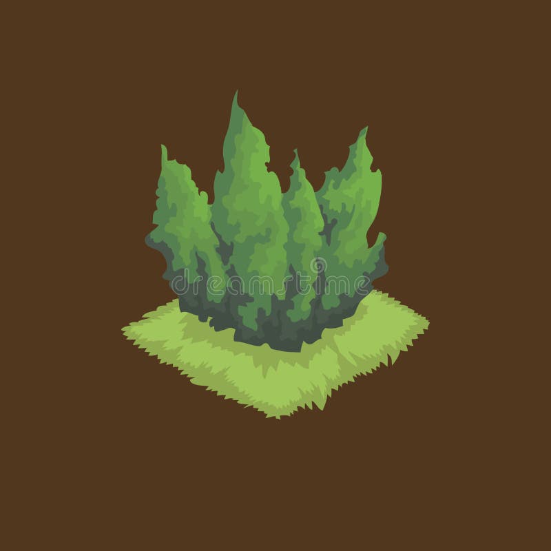 Isometric Tree. Vector Illustration Decorative Design Stock Vector ...