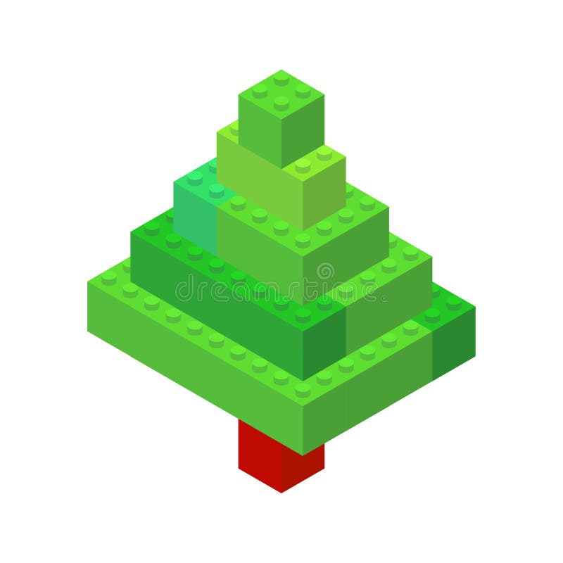 Tree in blocks with text stock vector. Illustration of brochure - 13505846