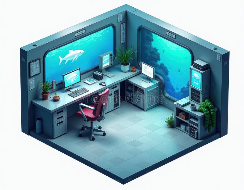 Underwater Office Stock Illustrations – 1,174 Underwater Office Stock ...