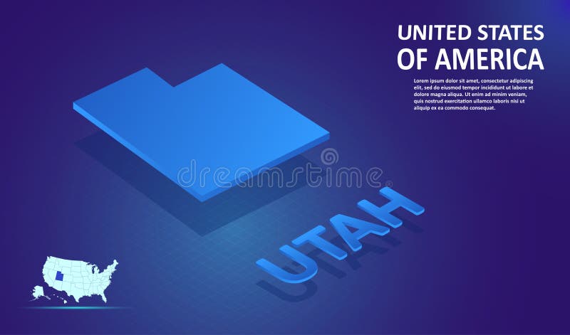 Detailed Utah Road Map with Labeling. Stock Vector - Illustration of ...