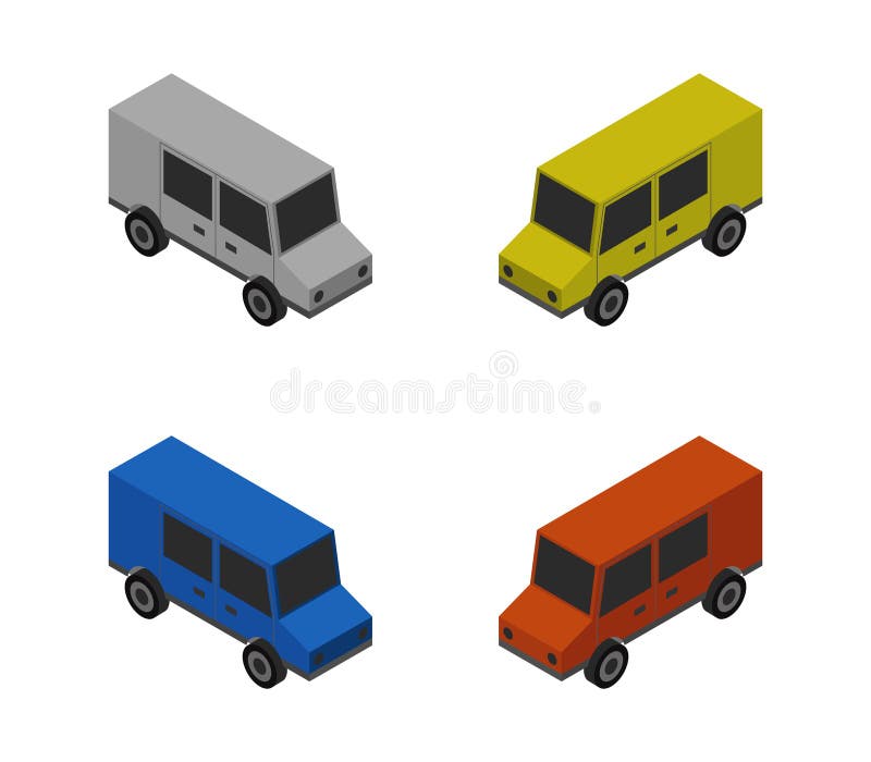 Isometric Van Stock Illustrations – 6,726 Isometric Van Stock ...
