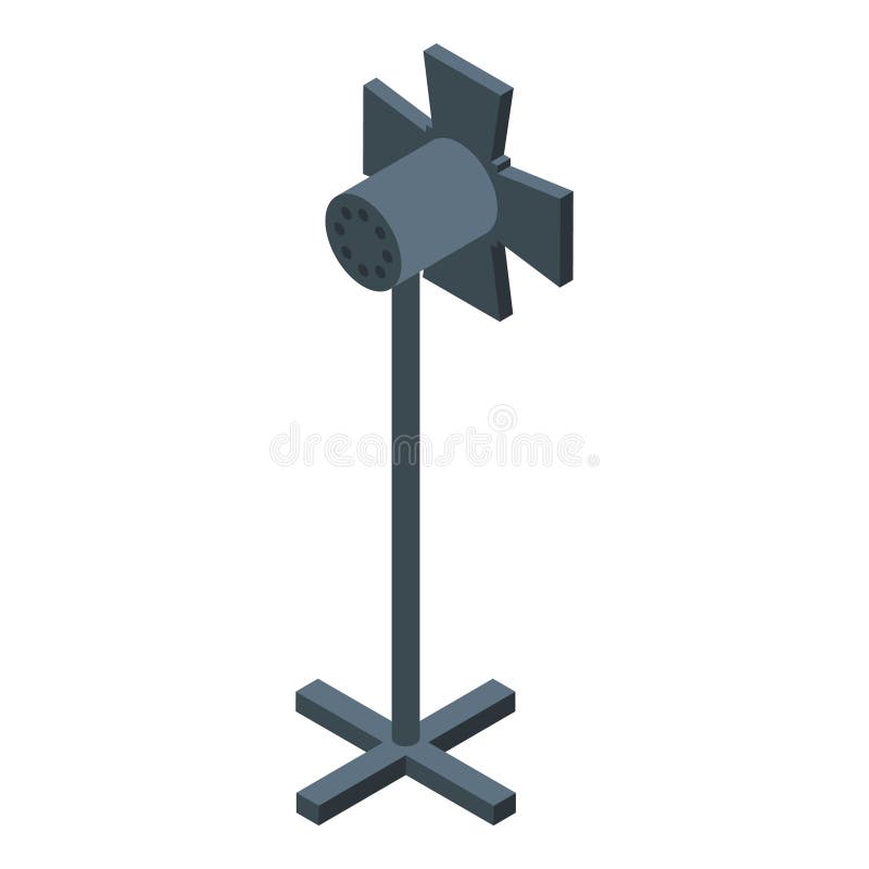 Isometric Studio Lighting Equipment Illustration Stock Vector ...