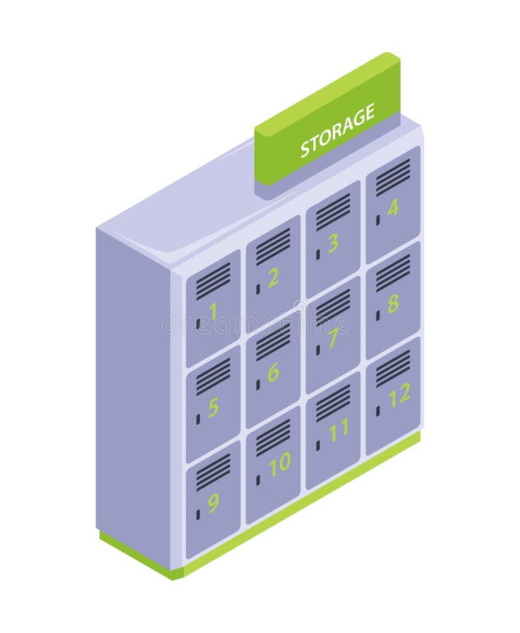 Storage Unit Locker Stock Illustrations – 197 Storage Unit Locker Stock ...