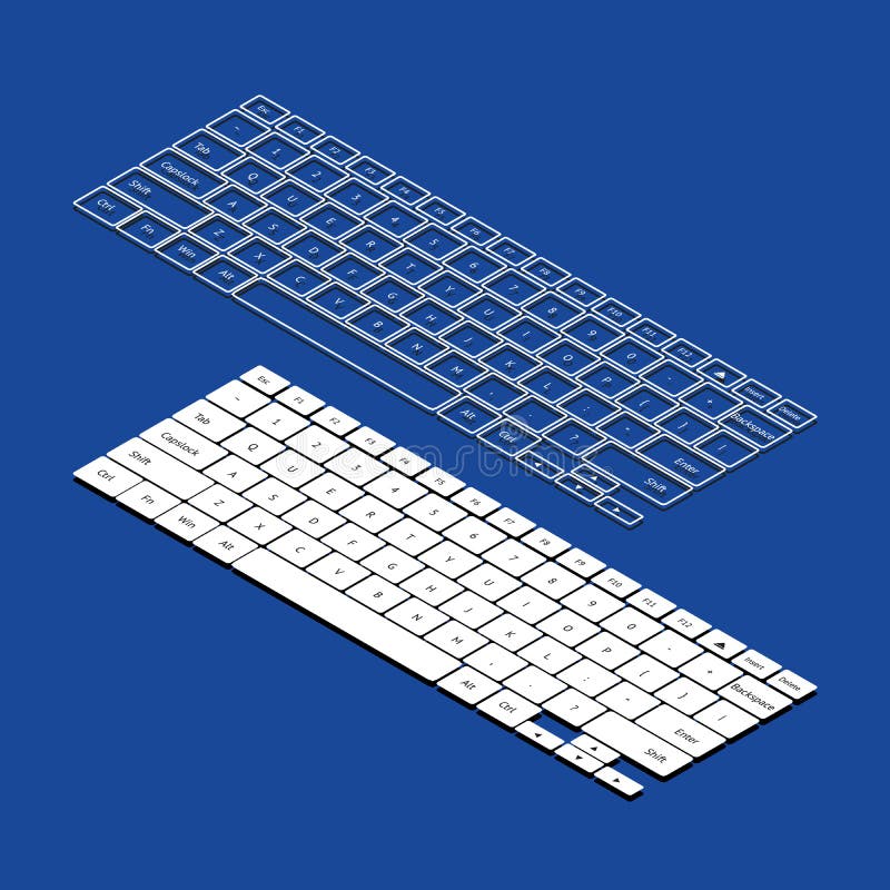 Vector pc keyboards stock vector. Illustration of macro - 7220143