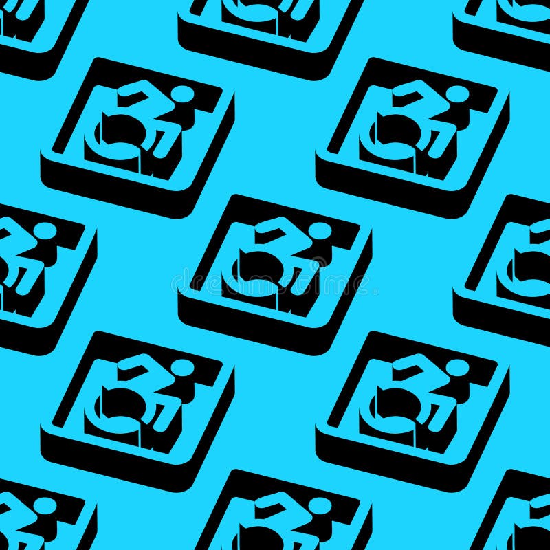 Isometric Vector Pattern of Wheelchair Accessibility Signs Using ...
