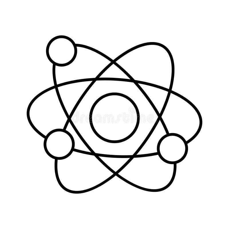 An Isometric Vector Style of Quantum Physics, Atom Icon Design Stock ...
