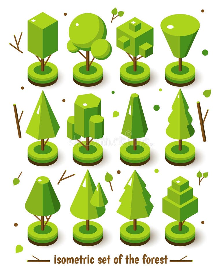 Isometric Tree Symbol Stock Illustrations – 17,259 Isometric Tree ...