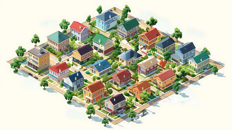 Isometric of a Zoning Regulation Chart Showing Building Setbacks and ...