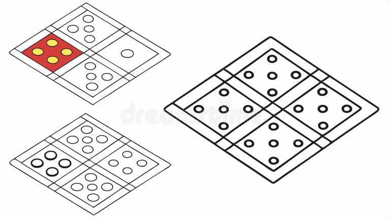 Isometric View of Abstract Geometric Patterns on Modular Blocks Vector ...