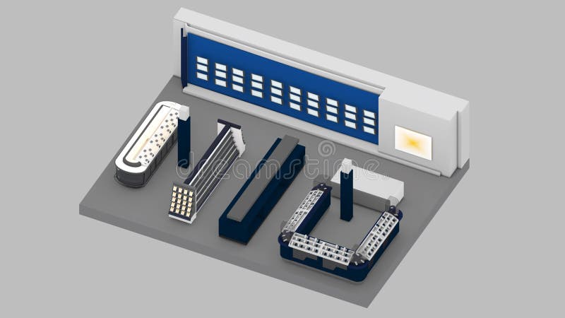 Isometric View of a Electronics Store,mobile Shop,shopping Malls, 3d ...