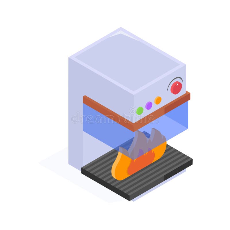 An Isometric View of a Futuristic Food Processing Machine. Stock ...