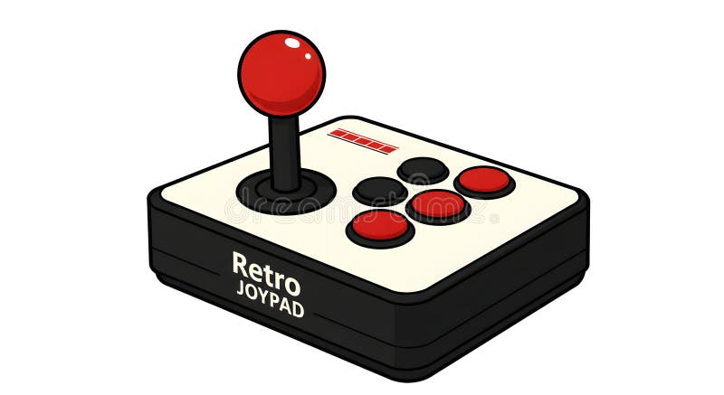Isometric View of Gaming Joystick Controller with Buttons Stock ...