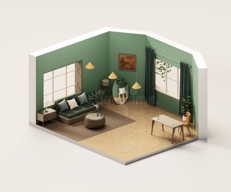 Orthographic Interior Stock Illustrations – 214 Orthographic Interior ...