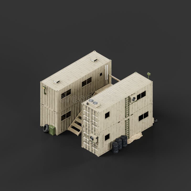 Military Base Isometric Stock Illustrations – 231 Military Base ...