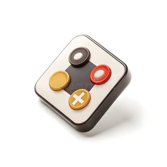 Isometric Game Controller with Circular Buttons Virtual Reality Stock ...