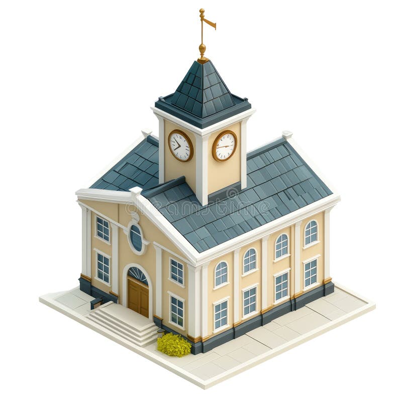 Town Hall Building Stock Illustrations – 6,991 Town Hall Building Stock ...