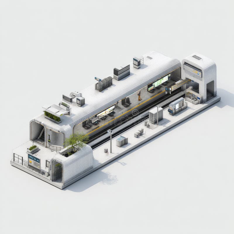 Underground Metro Access Stock Illustrations – 428 Underground Metro ...