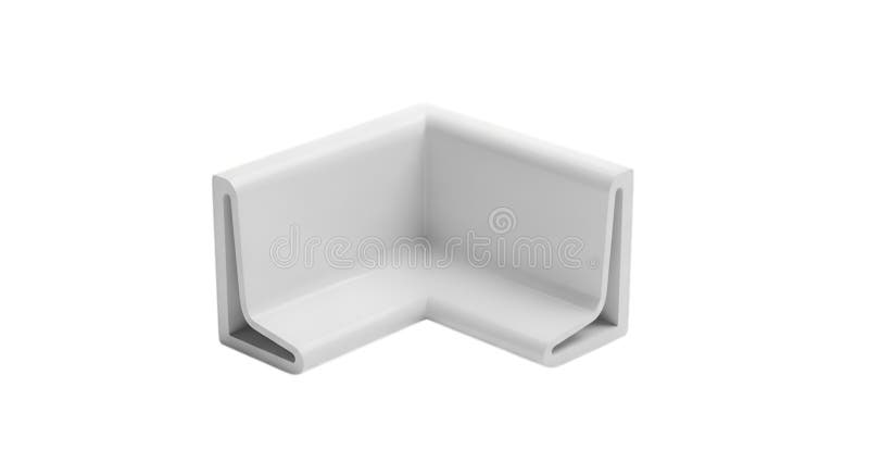 Corner Guard: Close Up of a White Plastic Corner Protector, Edge ...