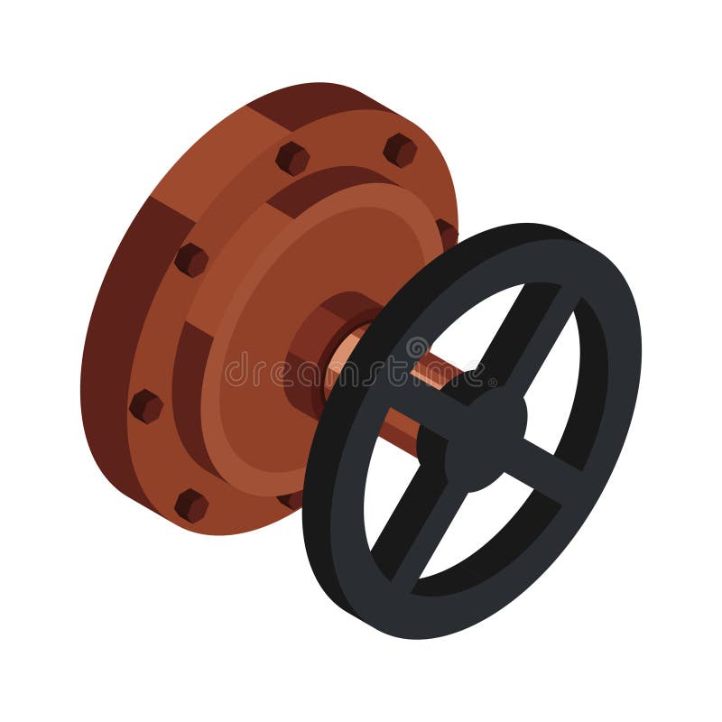 Valve Isometric Icon stock vector. Illustration of home - 276649662