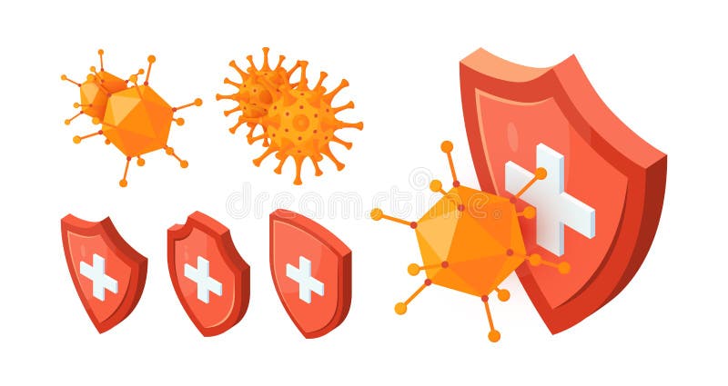 Immune System Icon in Isometric View, Vector Stock Vector ...
