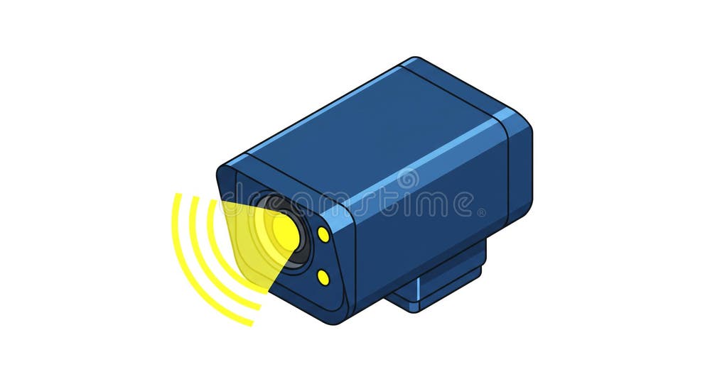 Isometric Wall Mounted Security Camera CCTV Stock Illustration ...