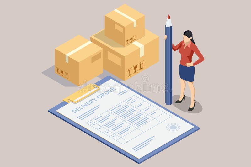 Isometric Warehouse Worker Checking Inventory. on-time Delivery Stock ... Isometric Warehouse Worker Checking Inventory. on-time Delivery Stock ...