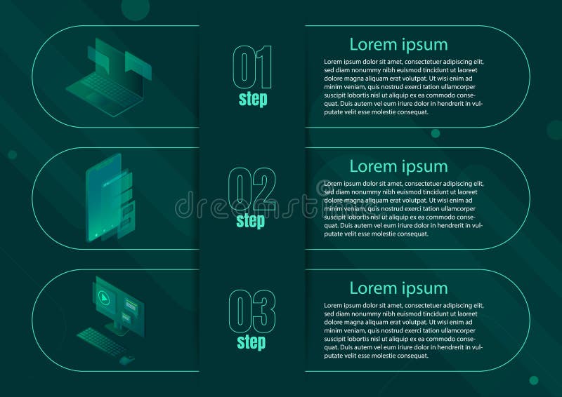 Isometric Web Banner Data Analysis and Statistics Concept. Stock Vector ...
