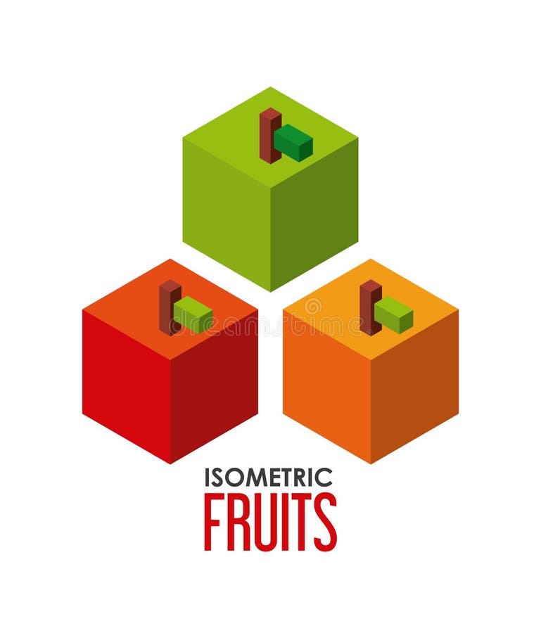 Isometrics objects design stock illustration. Illustration of ...