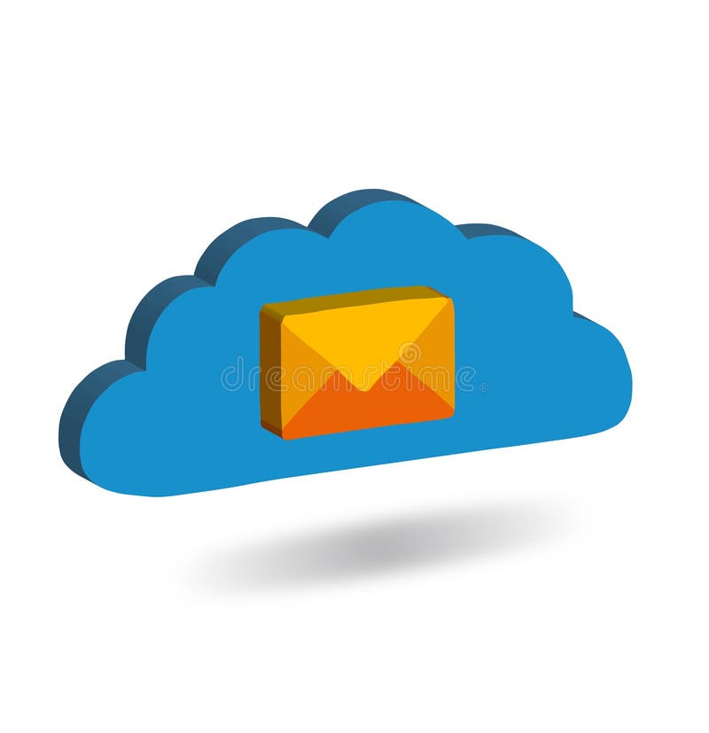 Isometrisch De Opslag 3d Beeld Van De Pictogramwolk Stock Illustratie ...