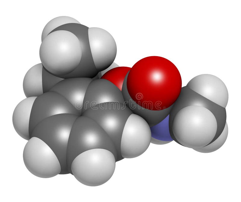 Isoprocarb Insecticide Molecule Stock Vector - Illustration of skeletal ...