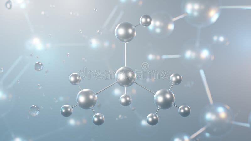 Isopropanol Molecular Structure, 3d Model Molecule, Isopropyl Alcohol ...
