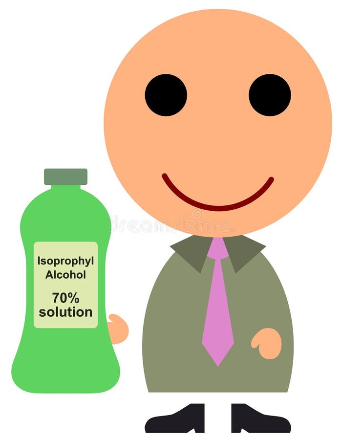 Isopropyl Alcohol, 2-propanol, Isopropanol, C3H8O Molecule. it is ...