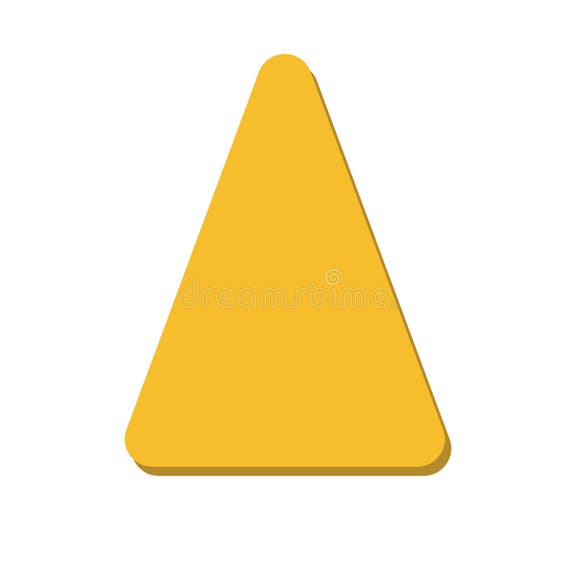 Isosceles Triangle 2D Basic Shape Vector Illustration, Cute Math ...