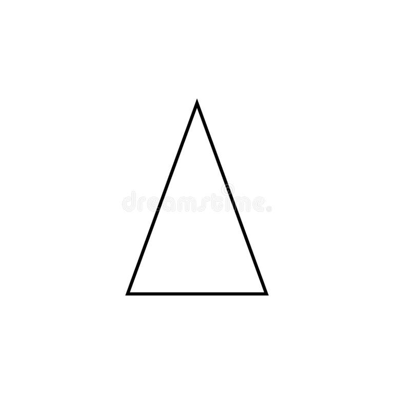 Isosceles Triangle Icon. Geometric Figure Element for Mobile Concept ...