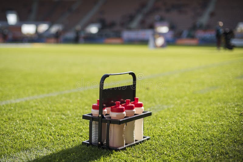 Isotonic Drinks on the Soccer Field Stock Photo - Image of drinks ... Isotonic Drinks on the Soccer Field Stock Photo - Image of drinks ...