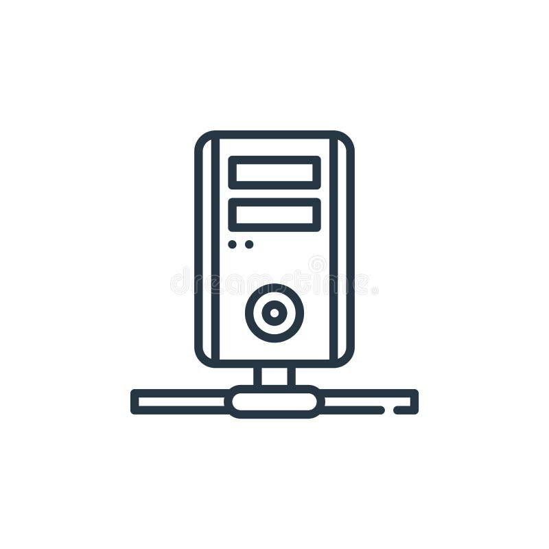 Isp Icon Vector from Cyber Security Concept. Thin Line Illustration of ...