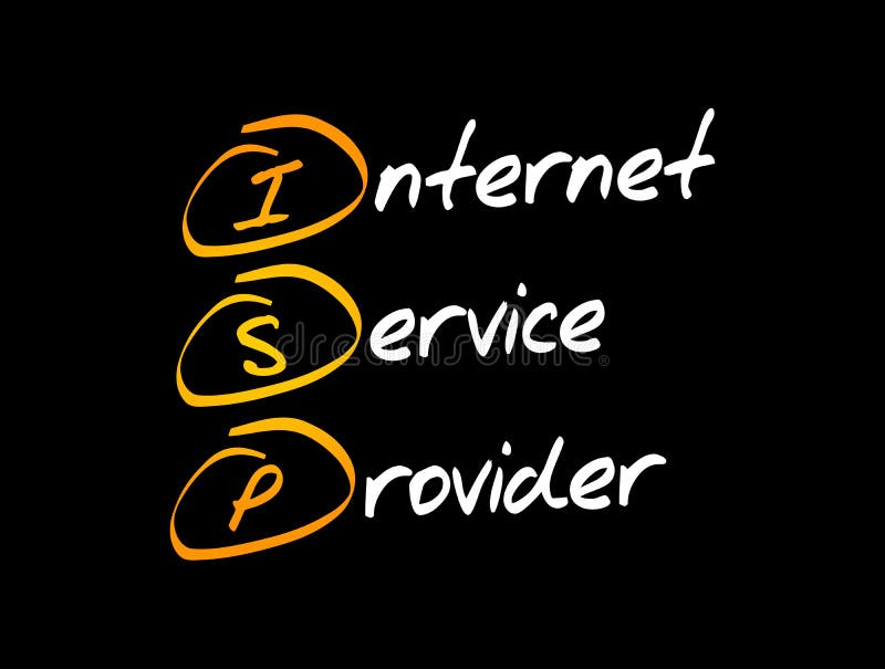ISP - Internet Service Provider Acronym Stock Illustration ...