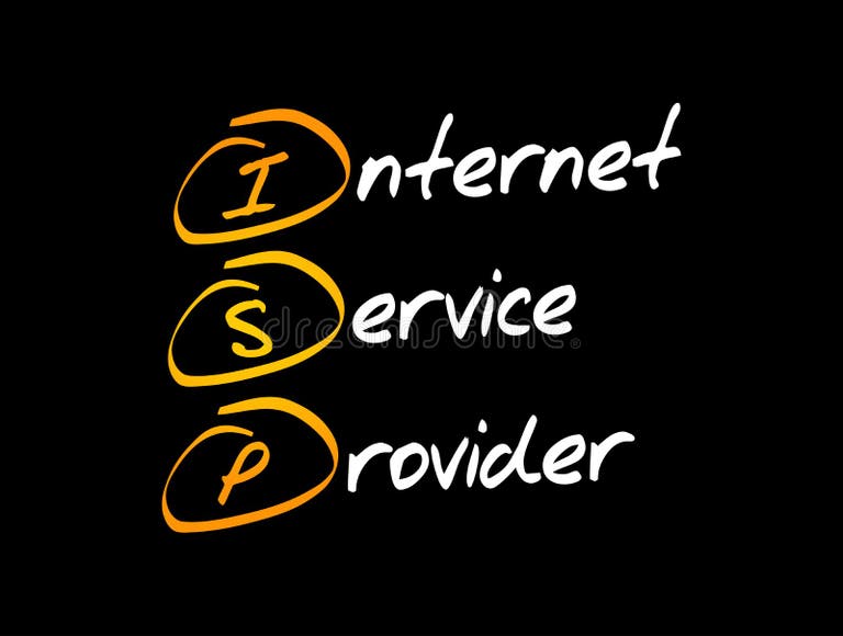 ISP - Internet Service Provider Acronym Stock Illustration ...