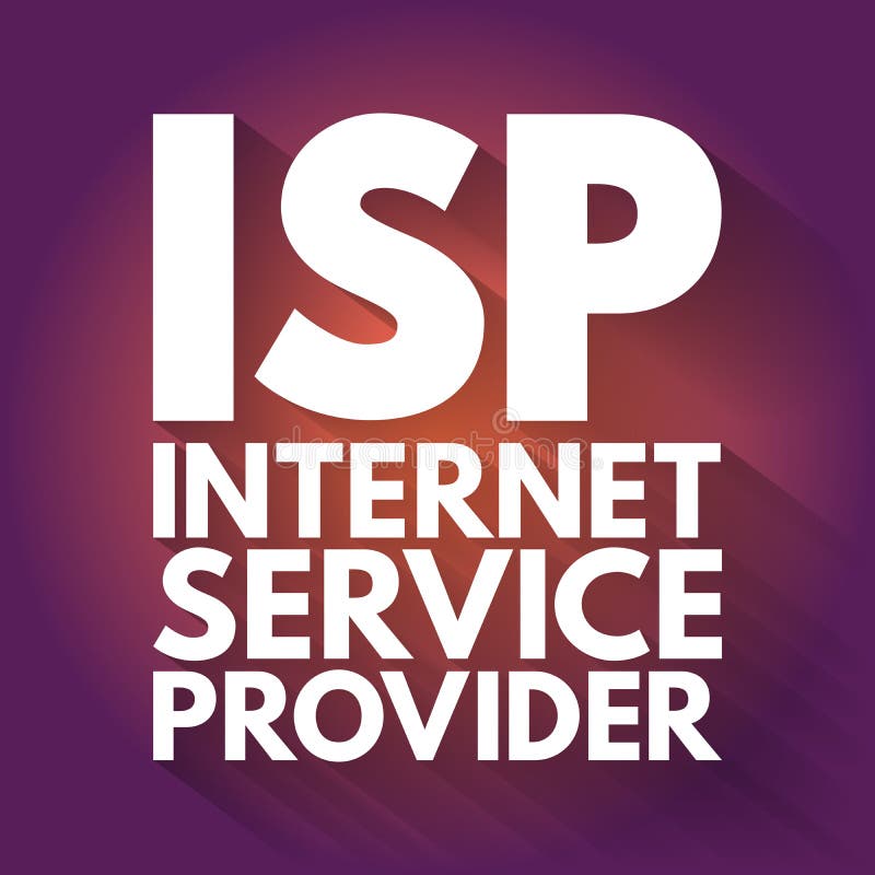 ISP - Internet Service Provider Acronym, Technology Concept Stock ...