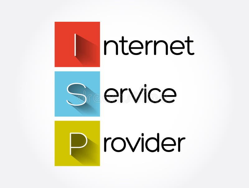 ISP - Internet Service Provider Acronym, Technology Concept Background ...