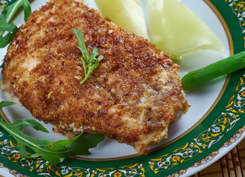 Kip schnitzel pita stock foto. Image of vers, turks - 183379396