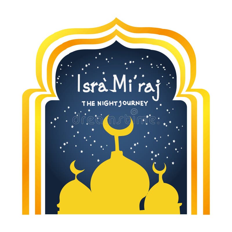 Isra Miraj Islamic Isra Miraj Vector Stock Vector - Illustration of ...