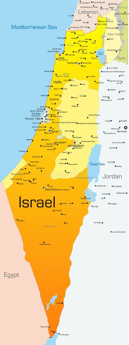 Egypt Israel Map Stock Illustrations – 1,027 Egypt Israel Map Stock ...
